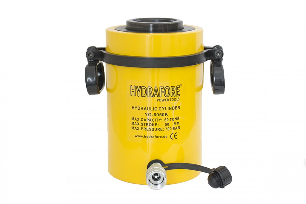 Hydraulic Single-acting Hollow Ram Cylinder (60tons - 2") (YG-6050K ...